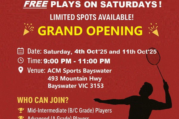 Badminton Smash Club Grand Opening